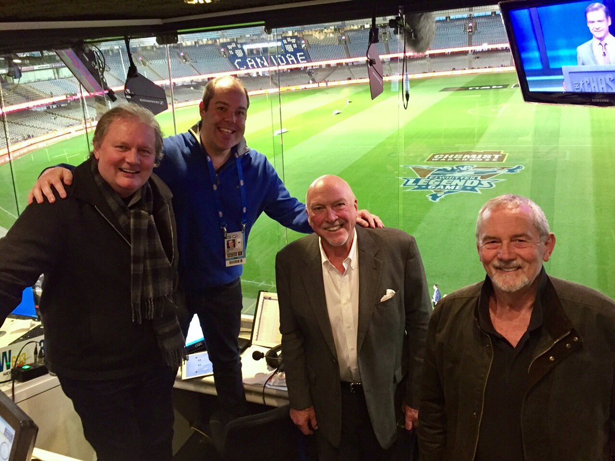 Rex Hunt makes his return to commentary in EJ Whitten Legends game