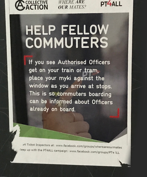 Campaign to help commuters dodge paying for Myki