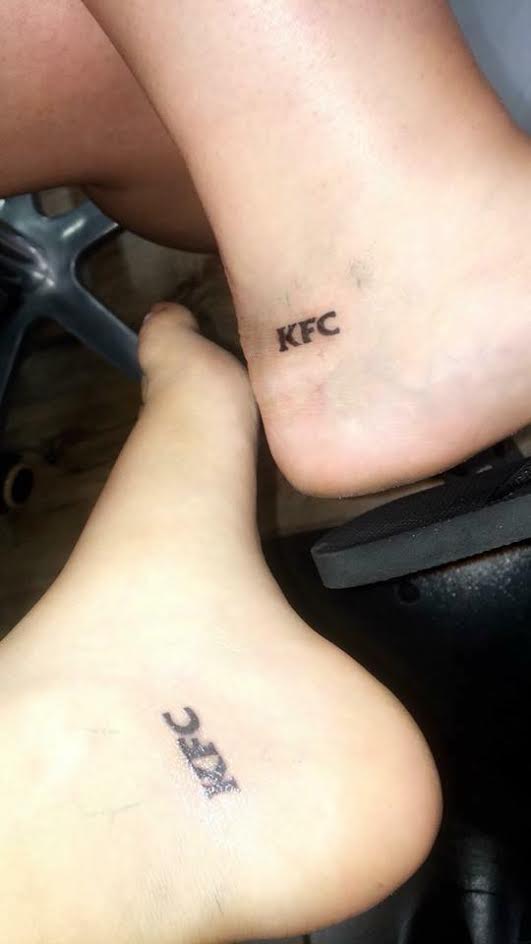 Teen proves loyalty to KFC with logo tattoo