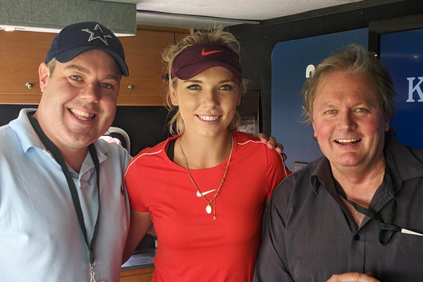 Live from Kooyong: World number 99 Katie Boulter with Darren James ...