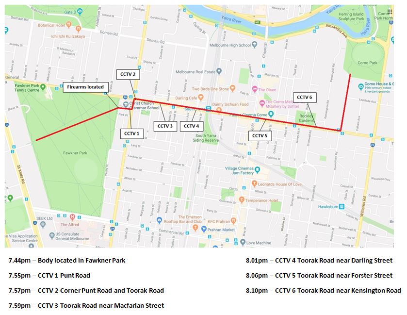 Tracing a wanted man: CCTV trail from moments after shooting death