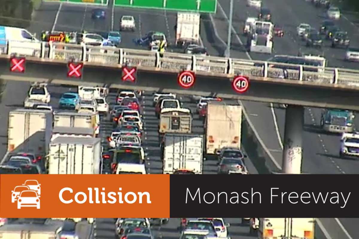 Multi-car smash on Monash Freeway sparks lengthy delays