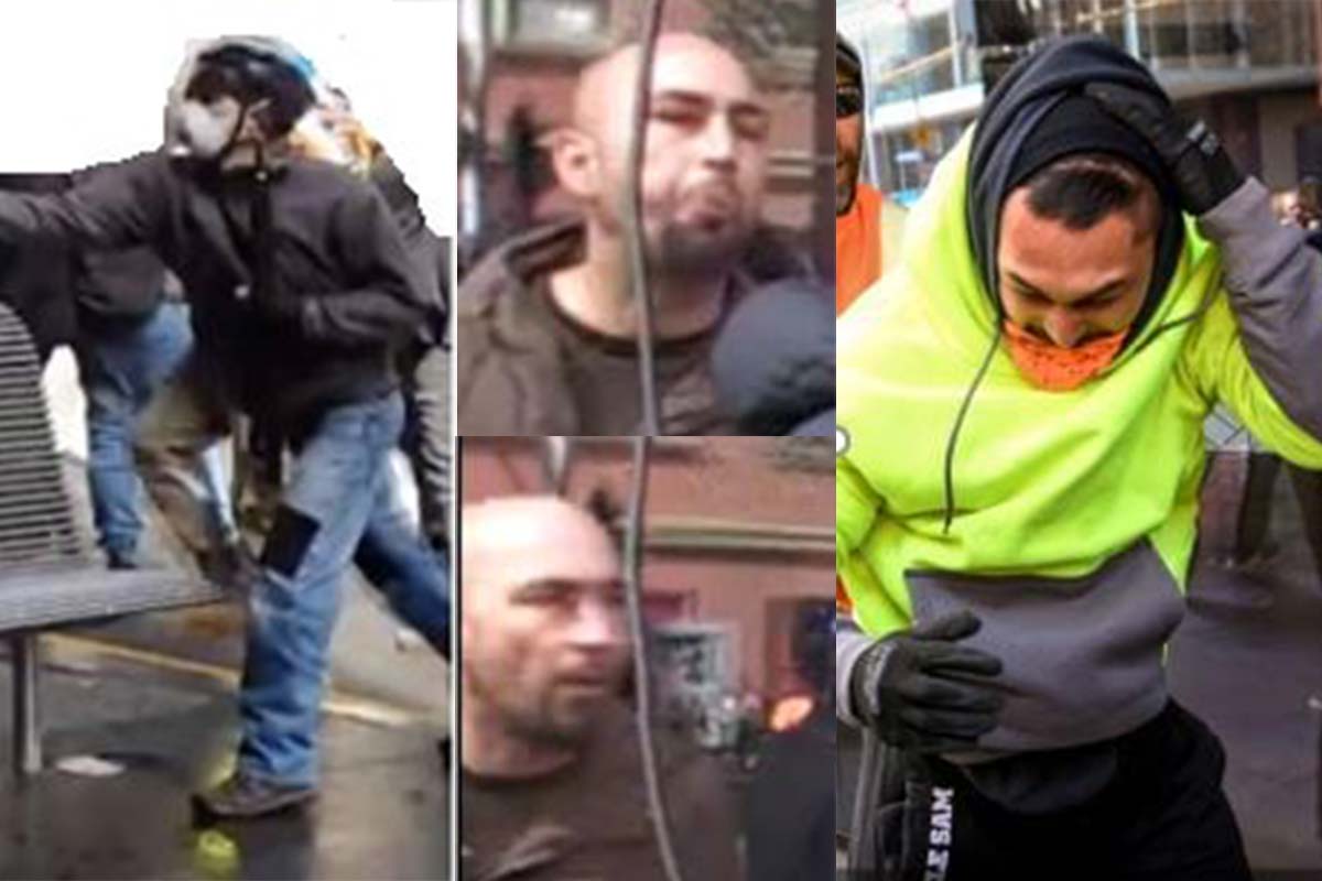 Hunt for four men after TV reporter attacked at violent tradie protest ...