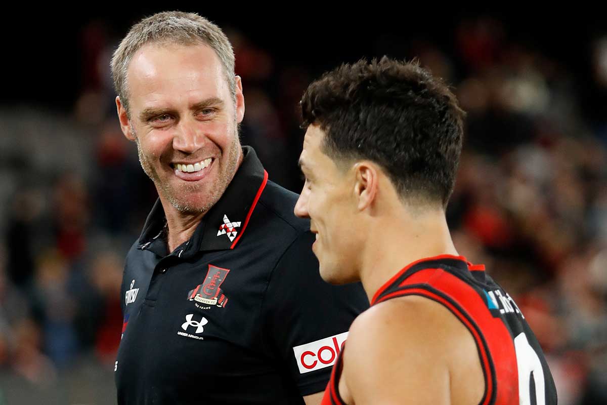 Essendon coach credits 'role model' attitude from star midfielder ...