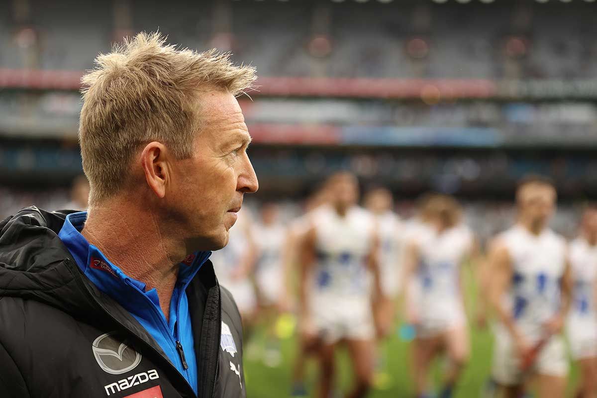 David Noble's last interview as coach of North Melbourne
