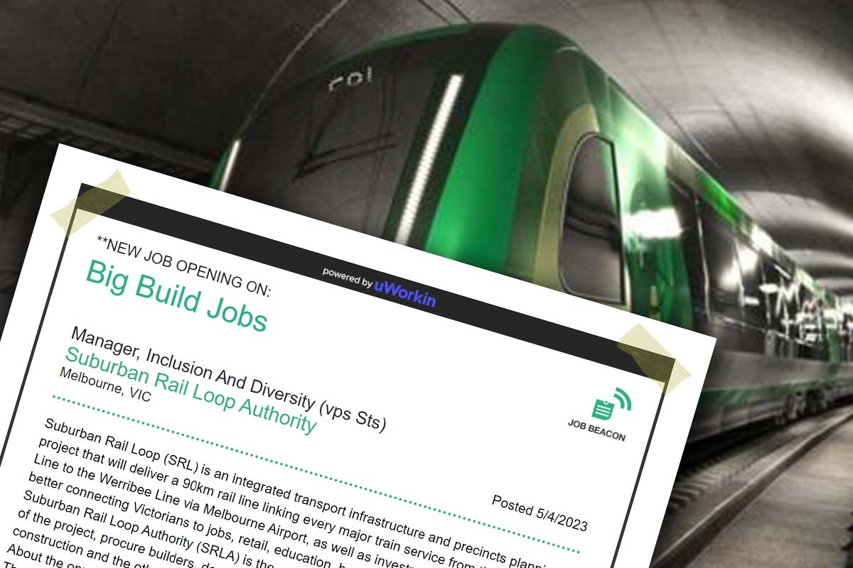 The single Suburban Rail Loop job that may cost Victorians $6 MILLION