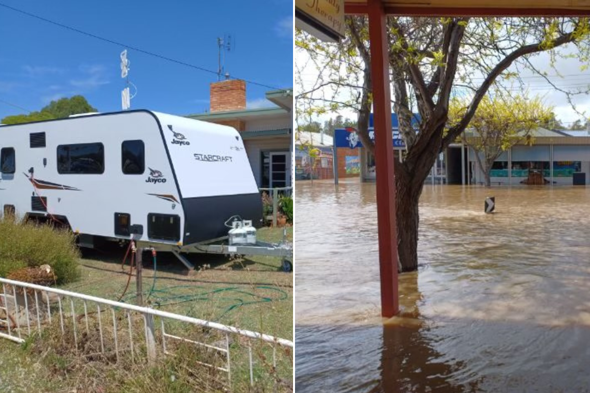 The regional town struggling eight months on from October floods