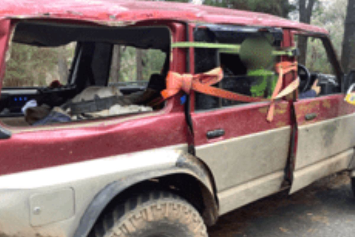 P-plater driving severely damaged four wheel drive expected to be charged