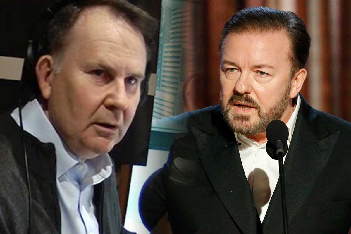 Tony Jones blasts Ricky Gervais for tasteless 'no go zone' joke