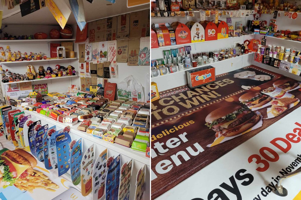 The impressive memorabilia collection belonging to a veteran McDonalds ...