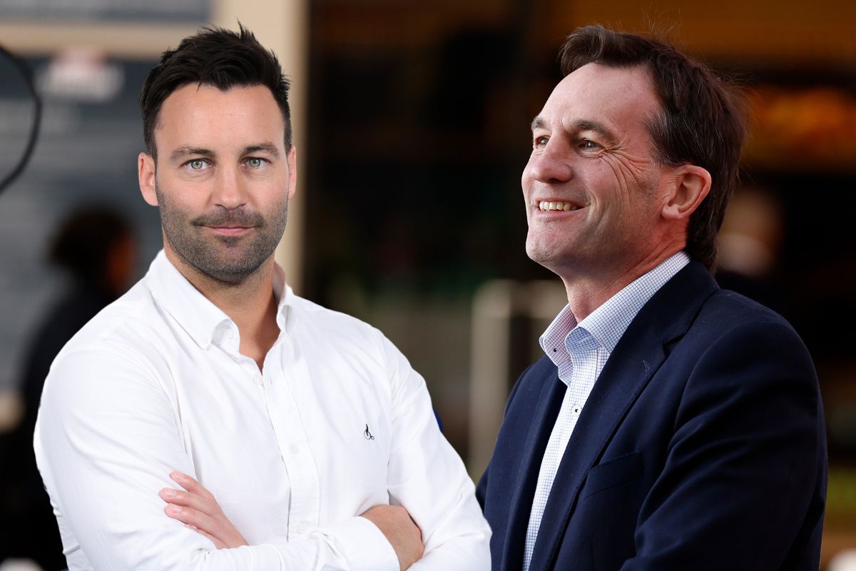 Jimmy Bartel reacts to Andrew Dillon's comments after the State of Origin match in Melbourne