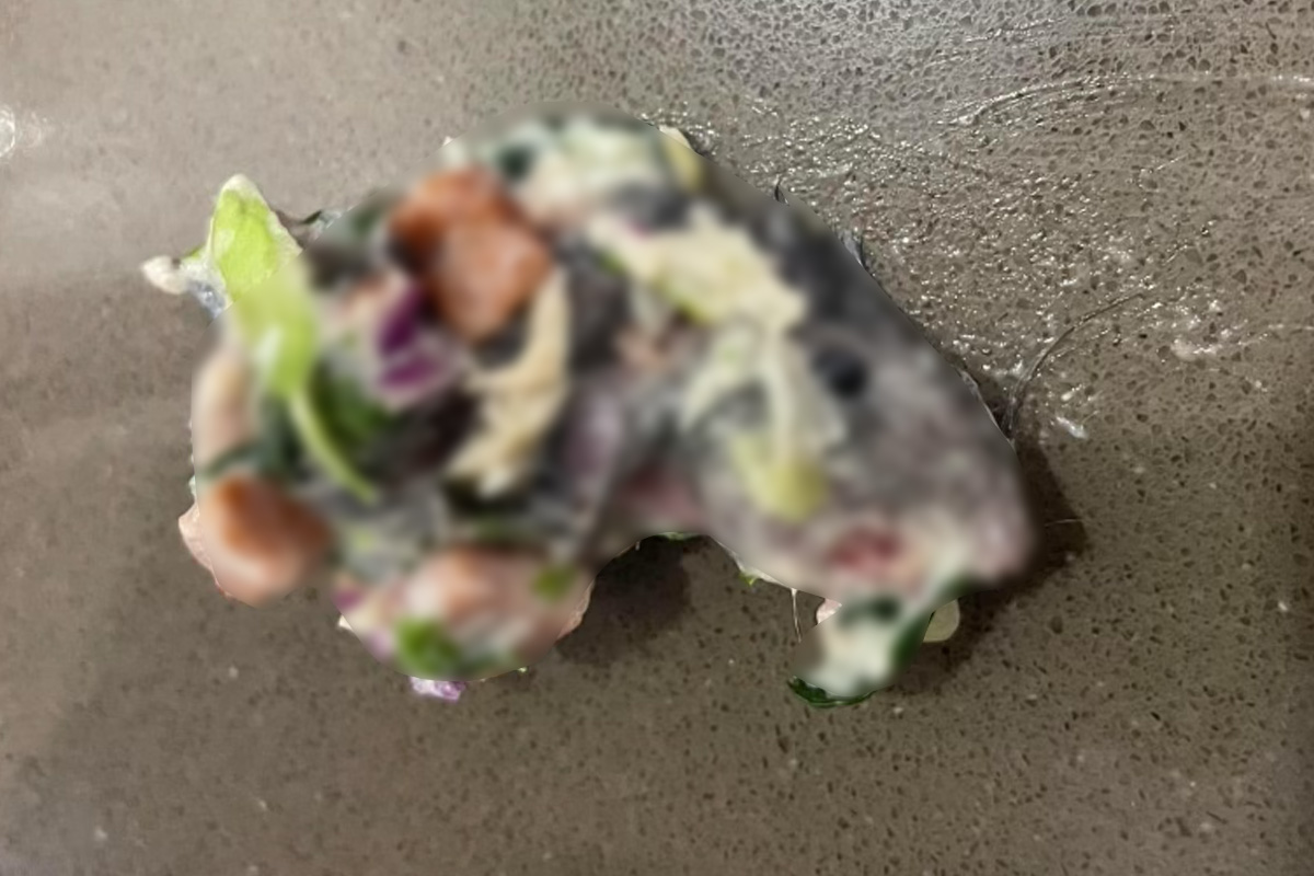 Man has bitten into dead mouse which was inside his pre-packaged salad