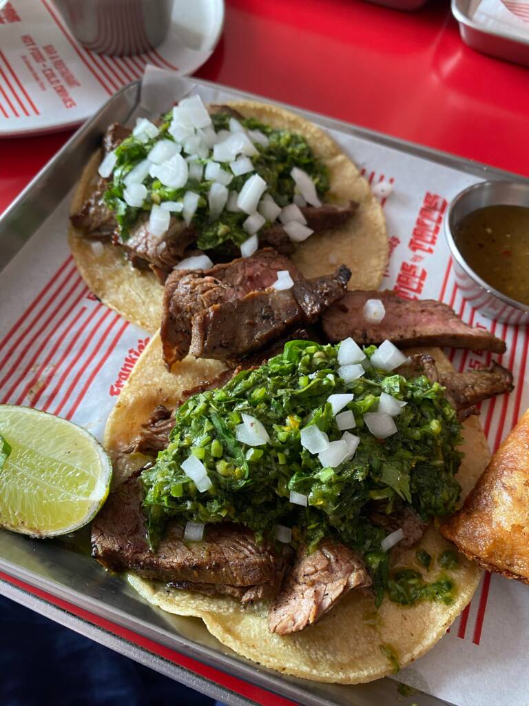 Emilia follows Ross' recommendation and tries out some street food in ...