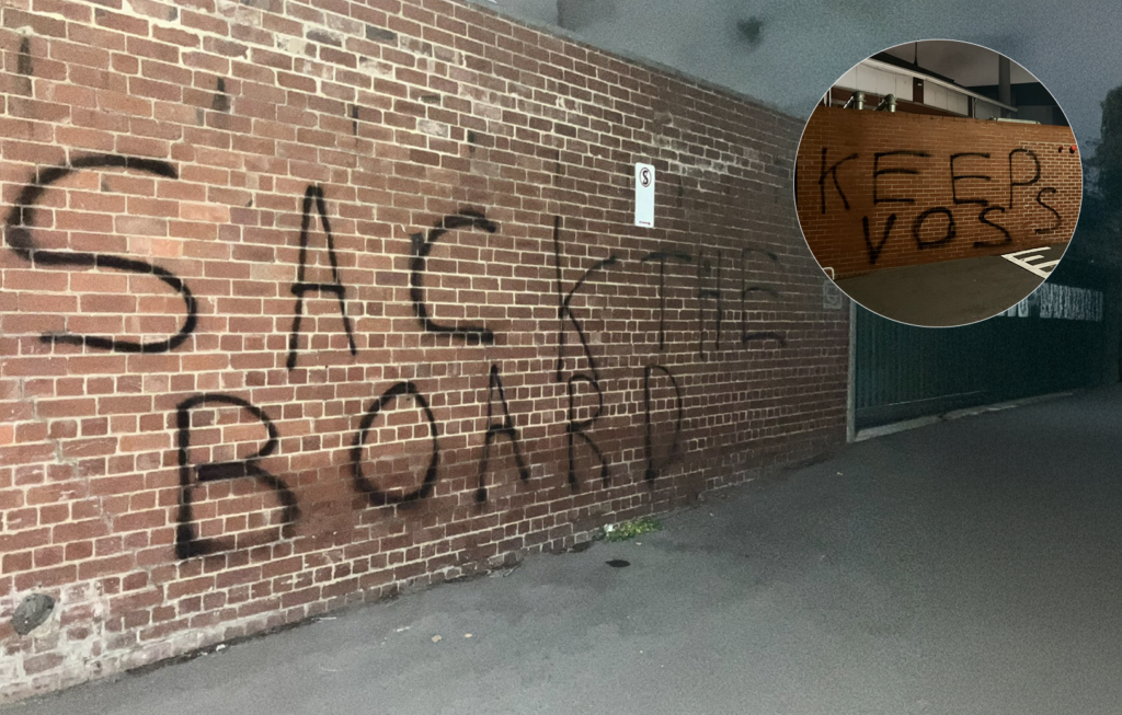 'Sack the board': Carlton training ground defaced by angry Blues supporters